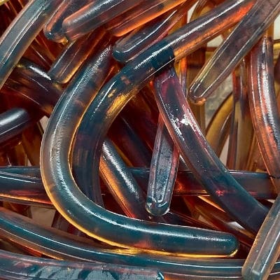 #00327 - 3 Inch Worm Motor Oil - Mutzie's Bait, LLC